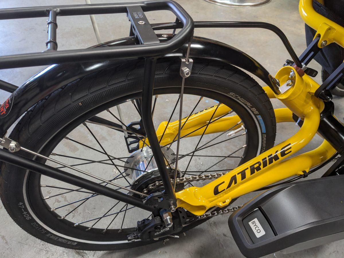 Catrike Trail E-Cat with accessories | Catrike recumbent trike